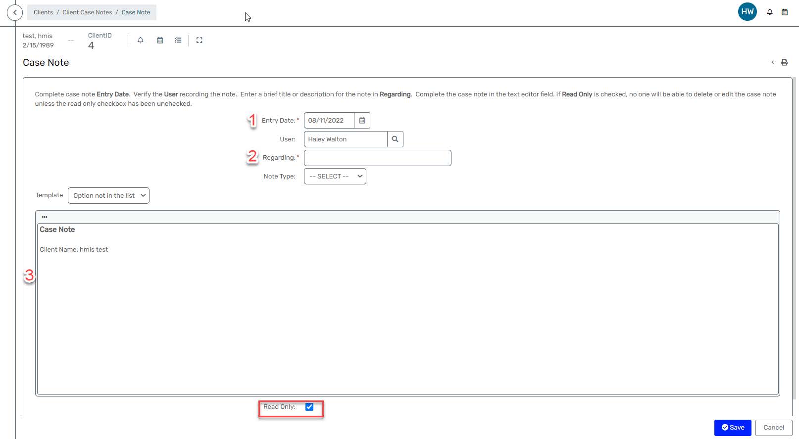 Case Notes - Housing Forward