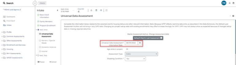 Edit Entry Workflow - Housing Forward