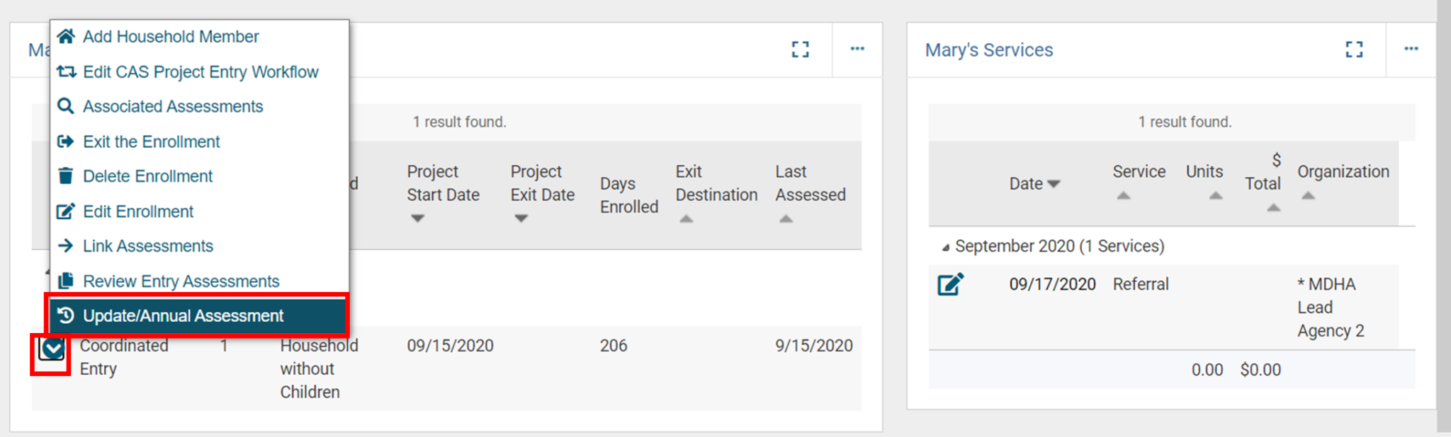 CAS Update Assessments - Housing Forward