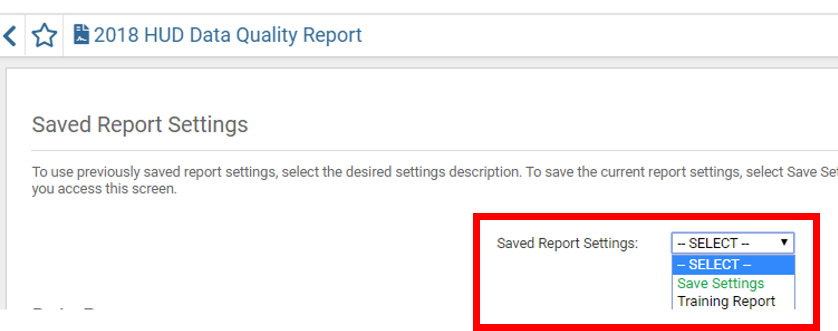 Data Quality Reports - Housing Forward