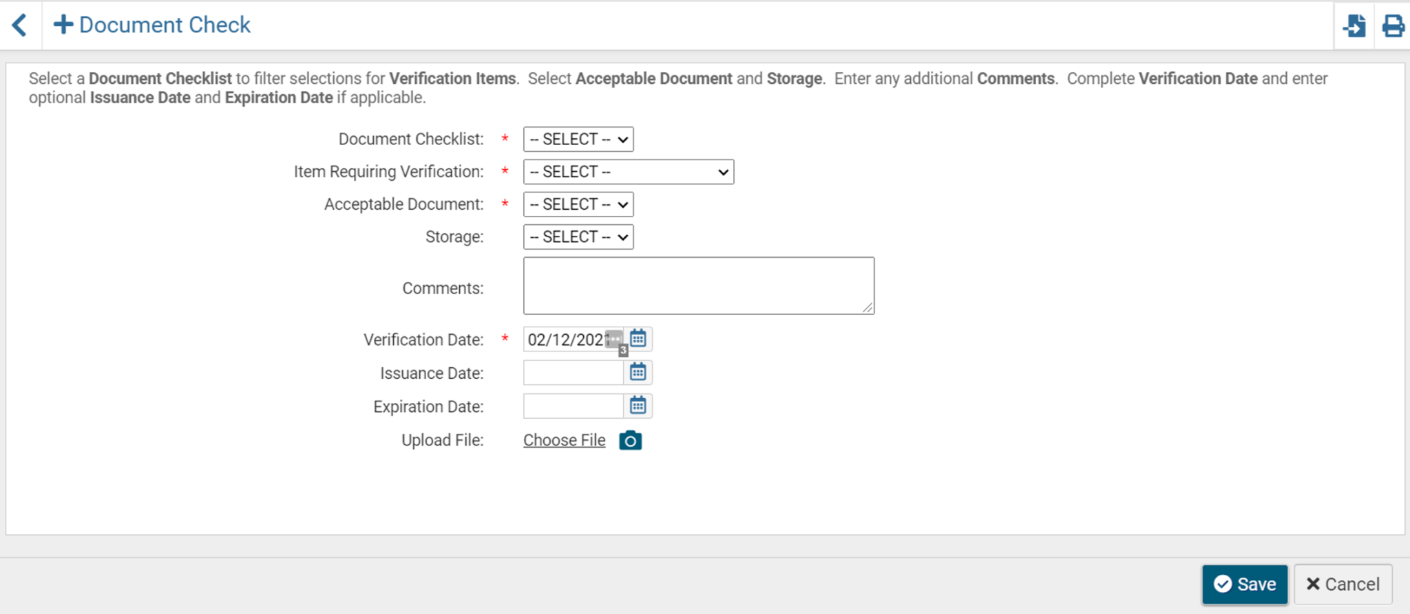 CAS Document Check - Housing Forward