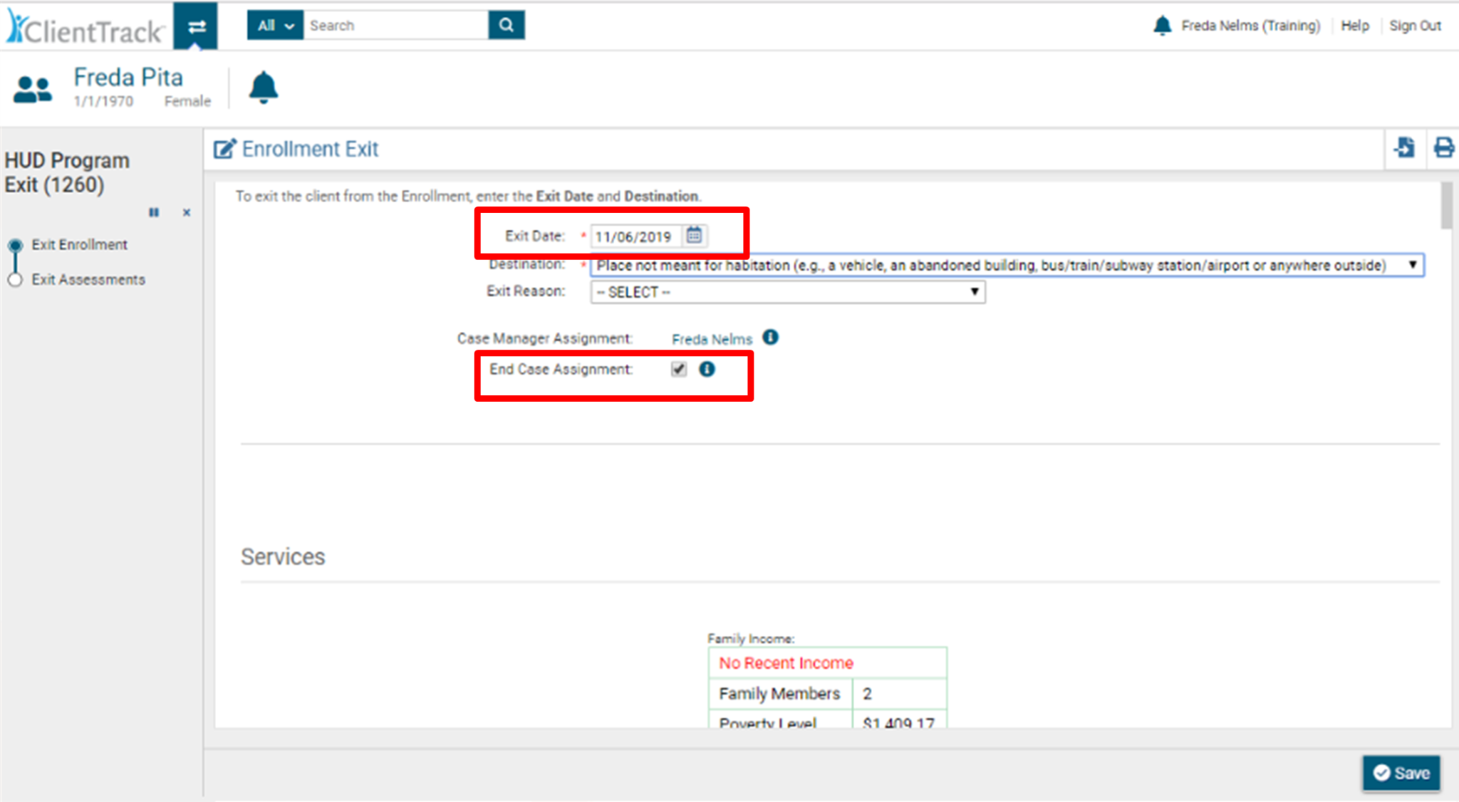 Exit Assessment - Housing Forward