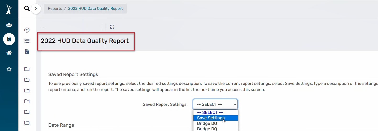 Data Quality Reports - Housing Forward