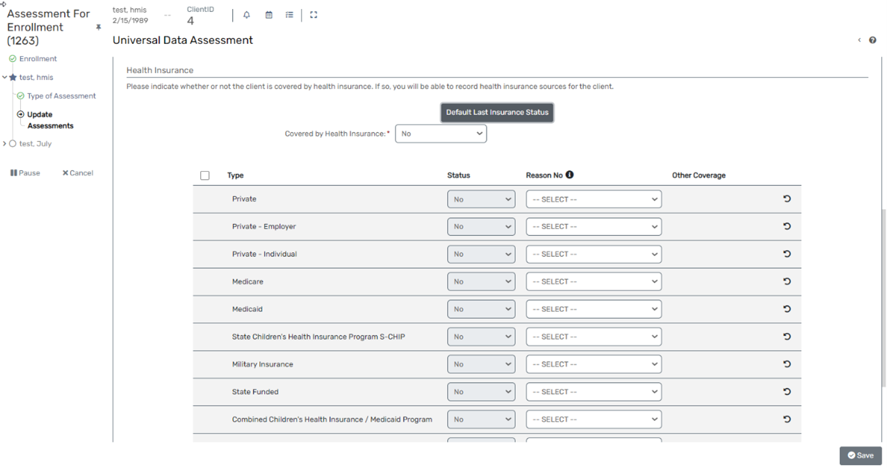Create an Assessment - Housing Forward