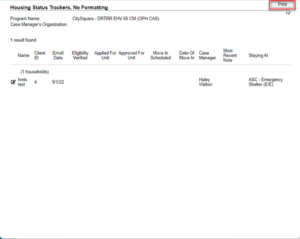 Housing Status Tracking - Housing Forward