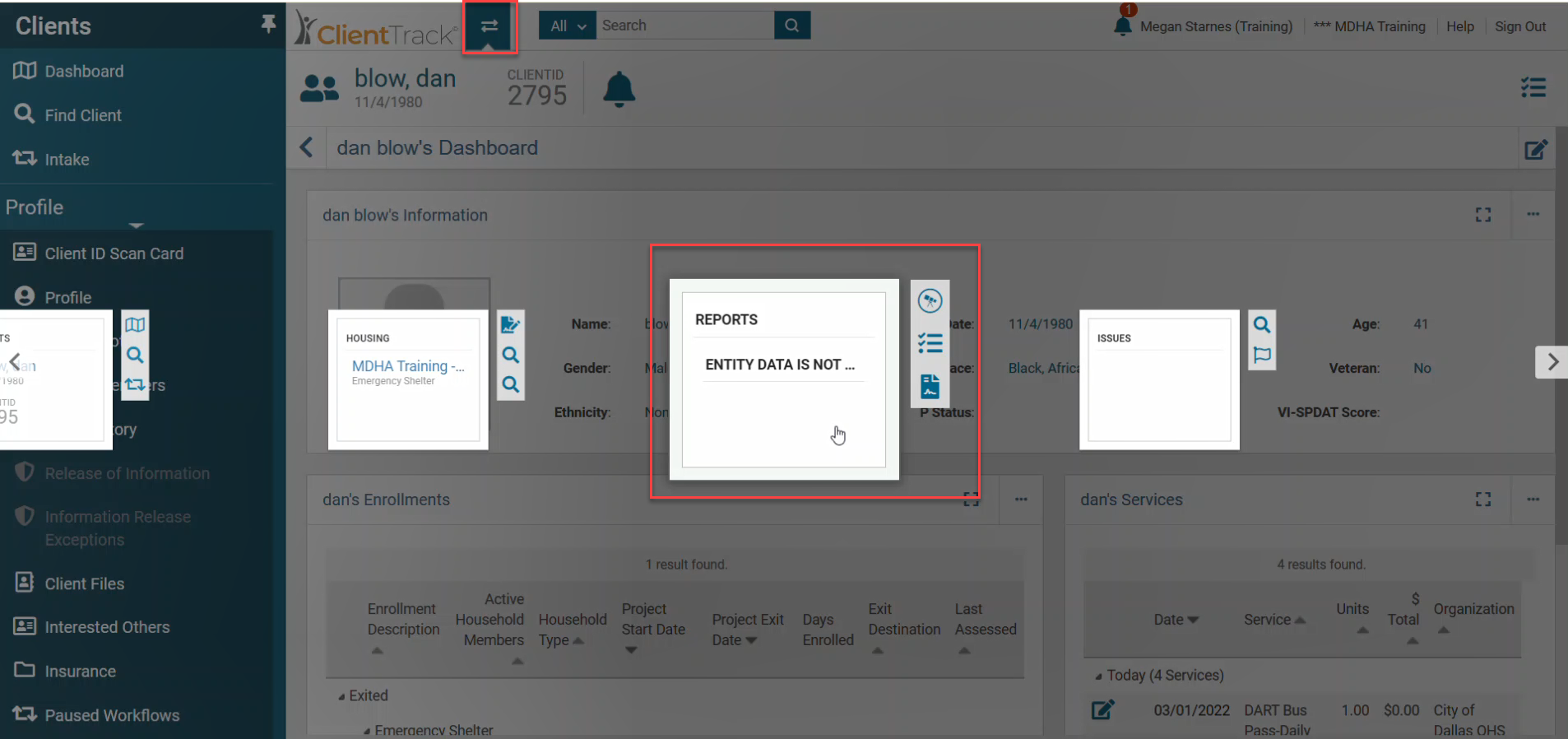 Active Client List Report (By Name List) - Housing Forward