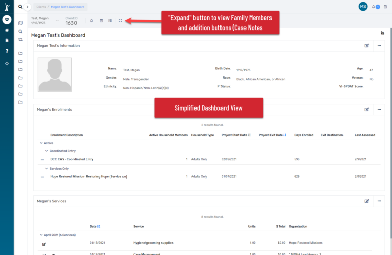 ClientTrack Look and Feel Updates 2022 - Housing Forward