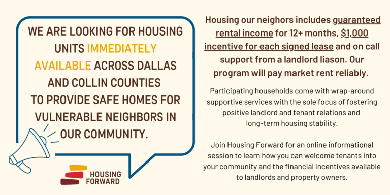 METRO DALLAS HOMELESS ALLIANCE (MDHA) REBRANDS TO HOUSING FORWARD