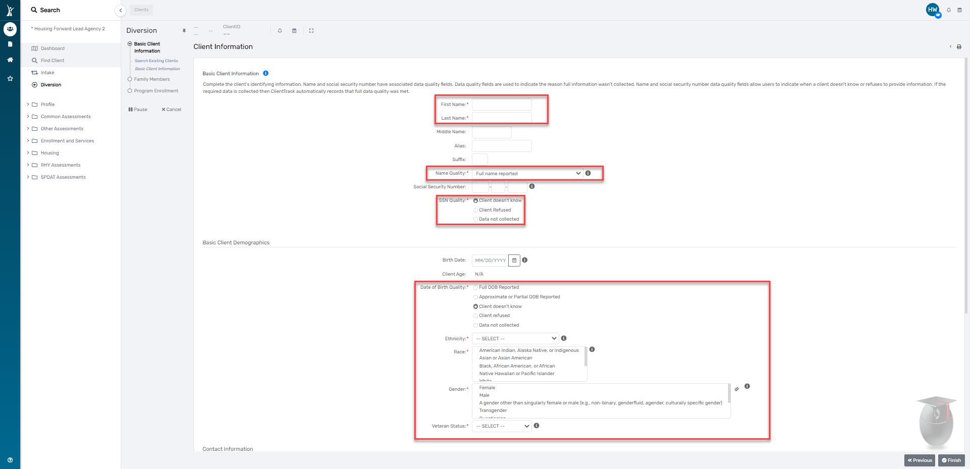 Diversion Workflow Guide - Housing Forward