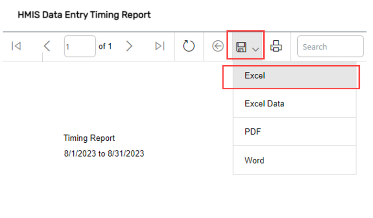 Data Entry Timeliness Report - Housing Forward